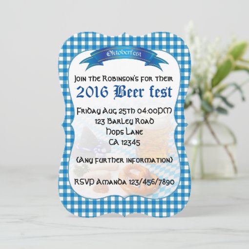 Beer fest Party personalized Invitation | Zazzle