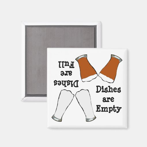Beer Full Empty Dishwasher Magnet | Zazzle
