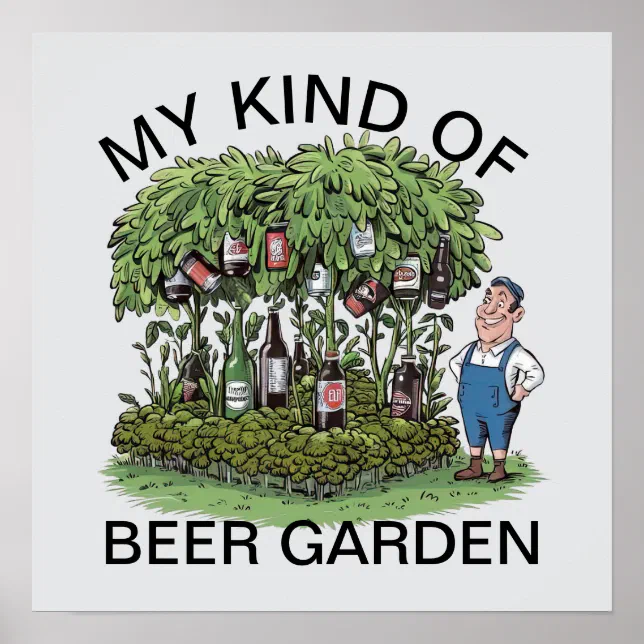 Beer Garden Poster | Zazzle