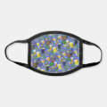 Beer Glass Bottle Hops Barley Blue Brewery Pattern Face Mask | Zazzle