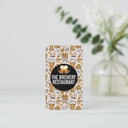 Beer Glass Toast Logo | Brewery Icons Business Card | Zazzle