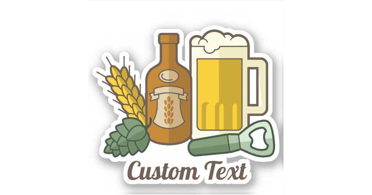 Beer Icons Sticker | Zazzle
