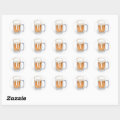 Beer In Mug/Oktoberfest Classic Round Sticker | Zazzle