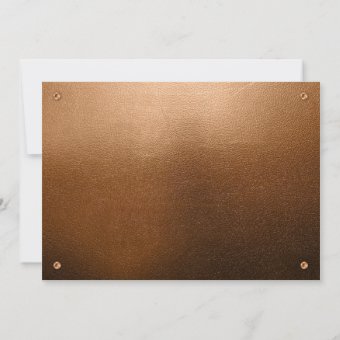 Beer Leather Rivets Brew N 'Que Invitation | Zazzle