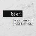 beer. loyalty punch card | Zazzle