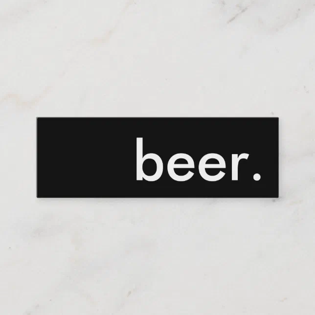 beer. loyalty punch card | Zazzle