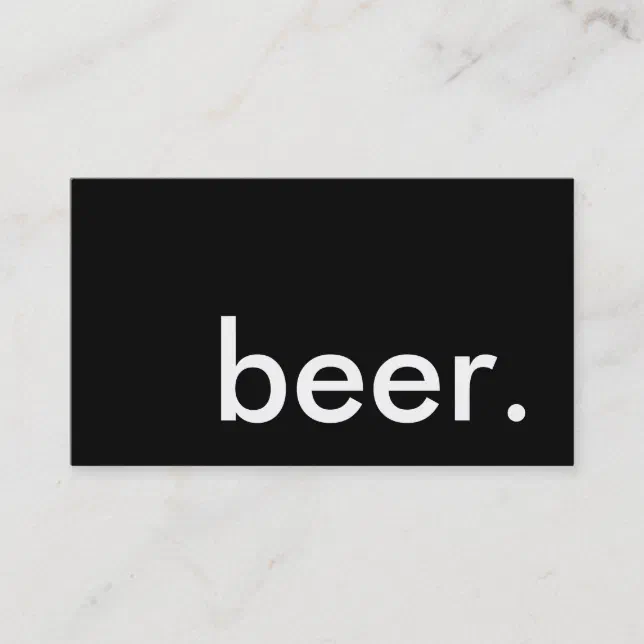 beer. loyalty punch card | Zazzle