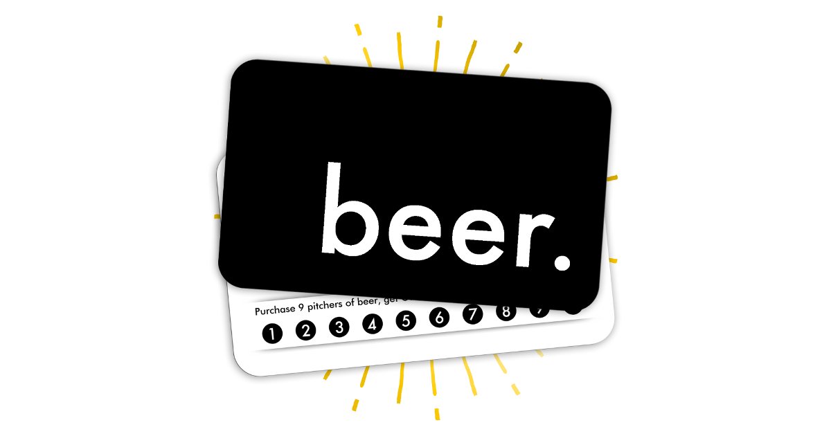 beer. loyalty punch card | Zazzle