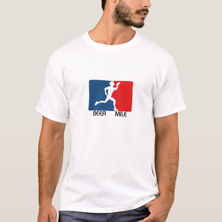 Beer Mile Logo T-Shirt | Zazzle