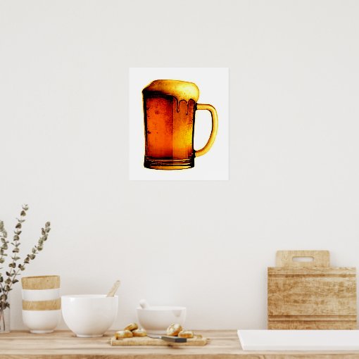 Beer Mug Poster Print | Zazzle