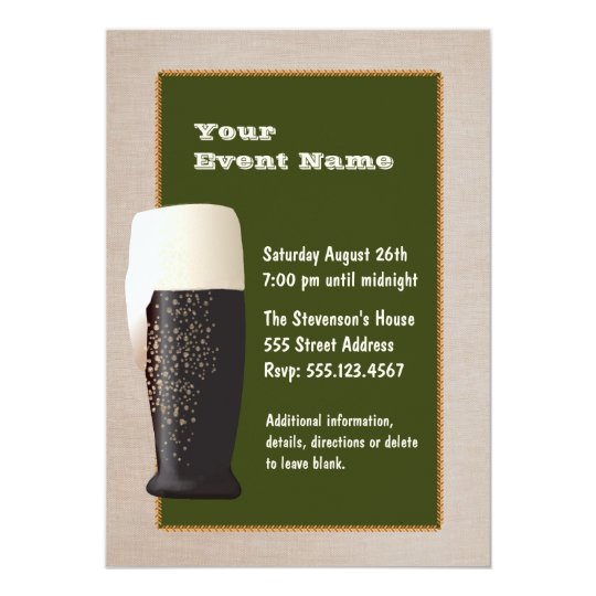 Beer on Draft Invitation | Zazzle.com