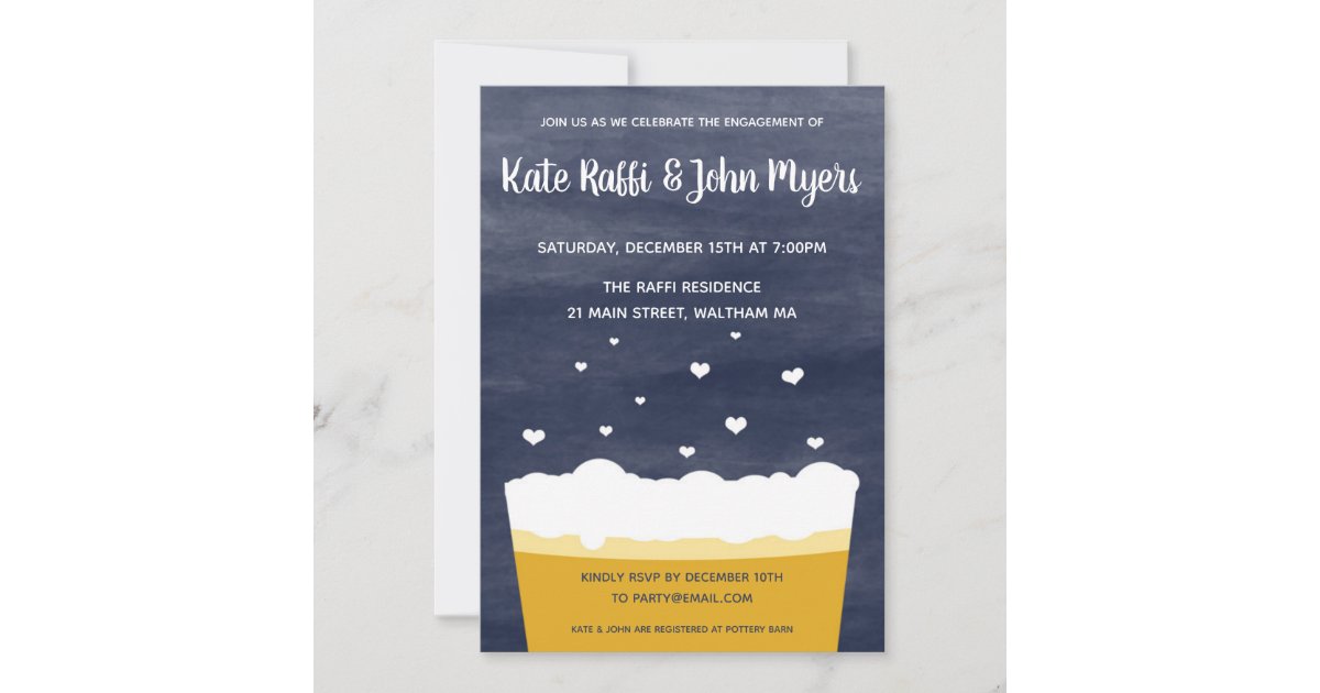 Beer Party Invitations - A Celebration is Brewing | Zazzle