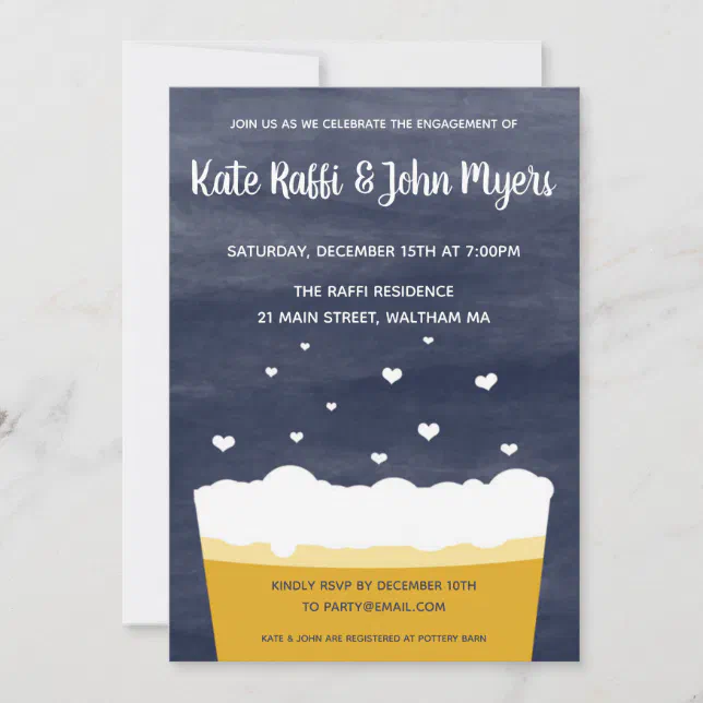 Beer Party Invitations - A Celebration is Brewing | Zazzle