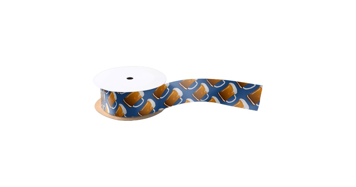 Beer Party Satin Ribbon | Zazzle