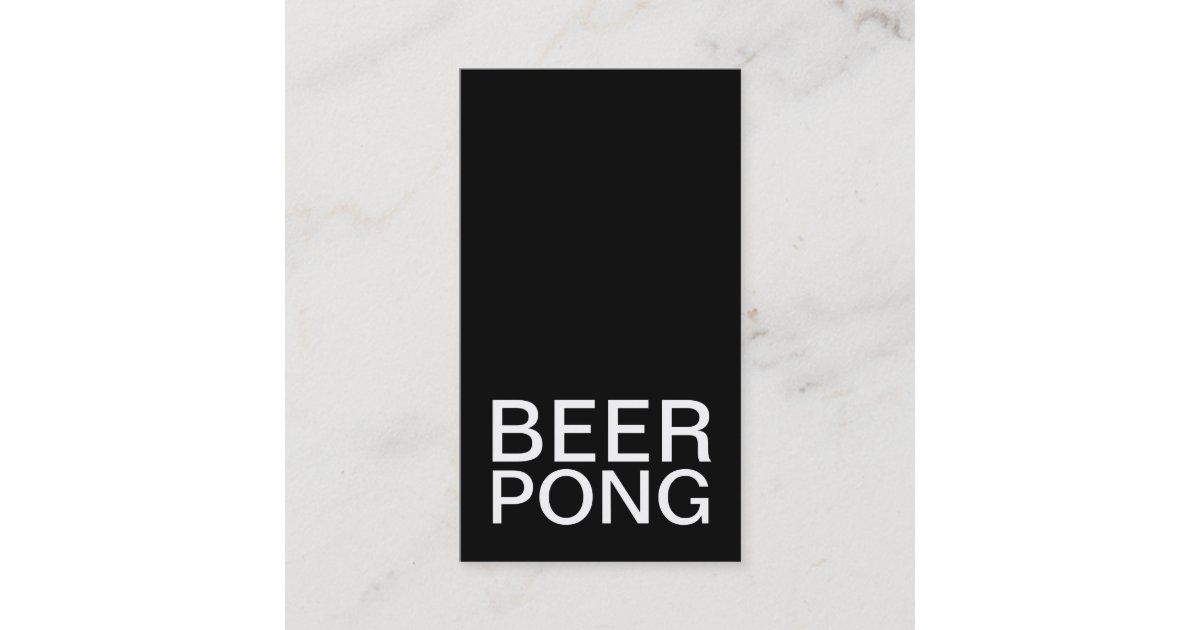 beer pong punch card | Zazzle