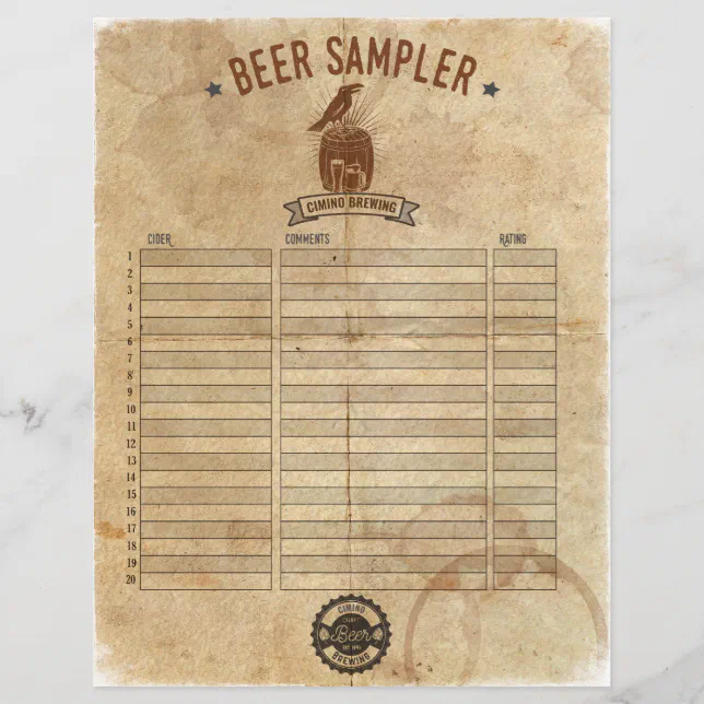 Beer Sampler Flyer | Zazzle
