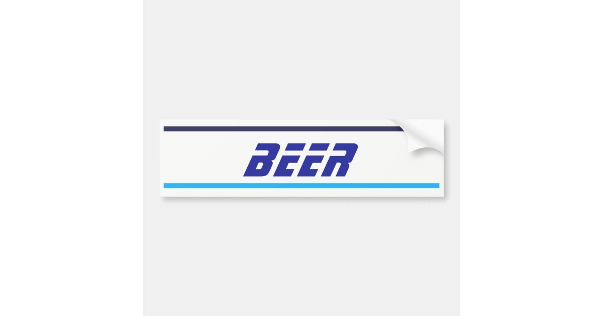 BEER STICKER | Zazzle