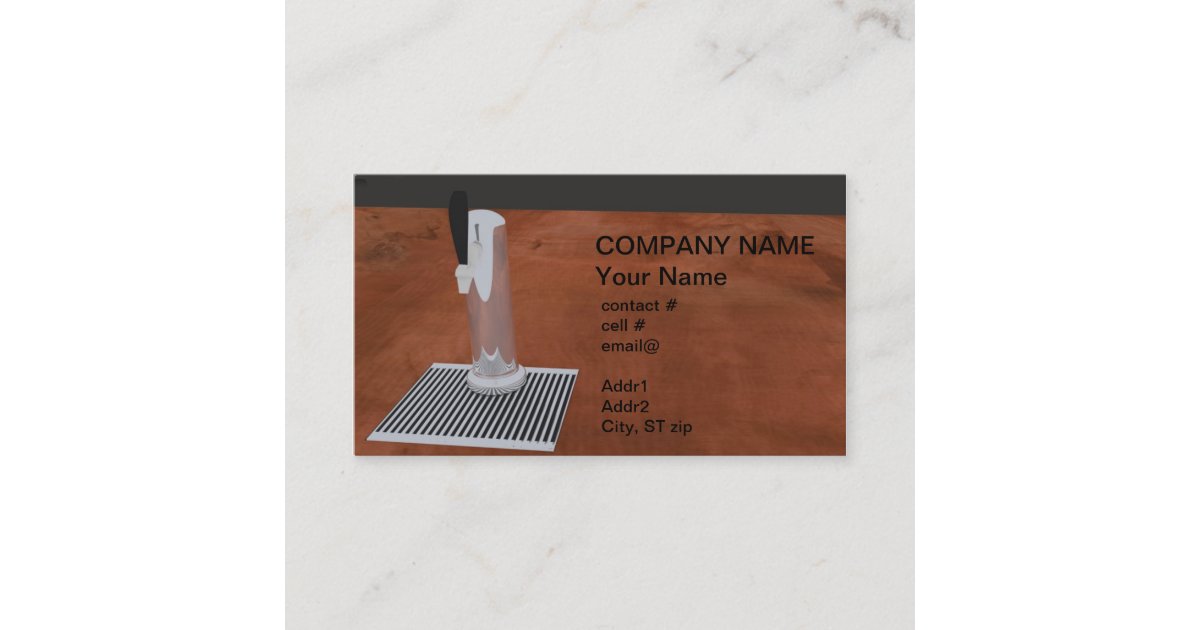 beer tap business card | Zazzle.com