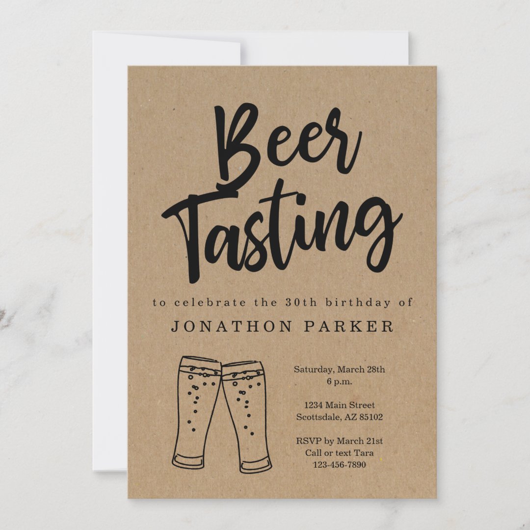 Beer Tasting Invitation | Zazzle