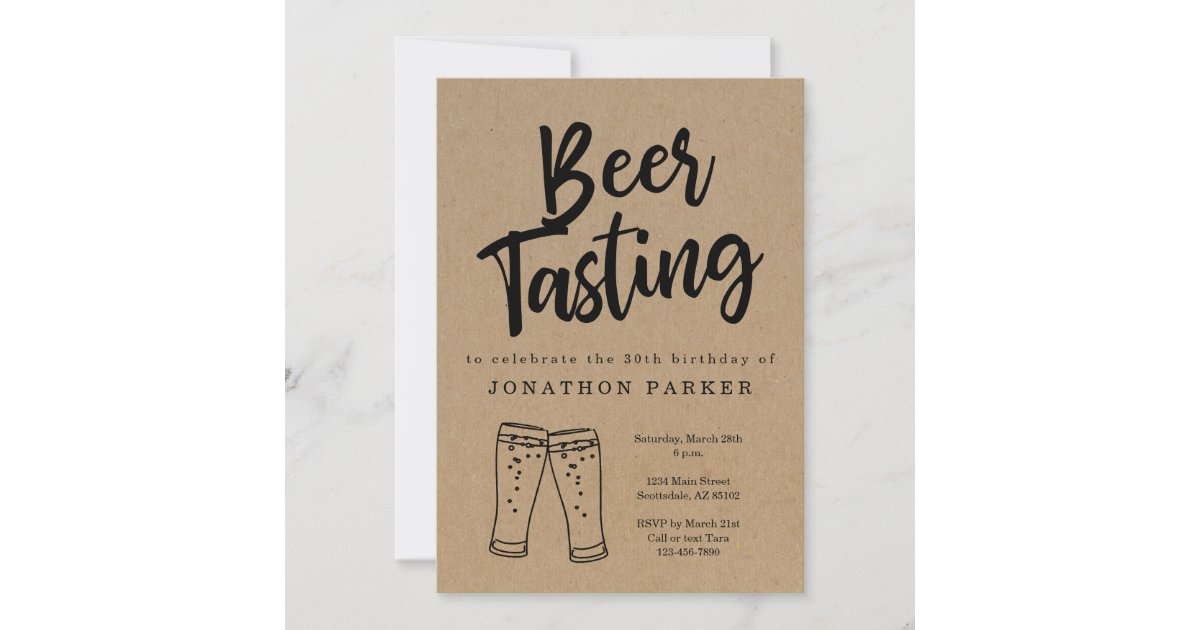 Beer Tasting Invitation | Zazzle