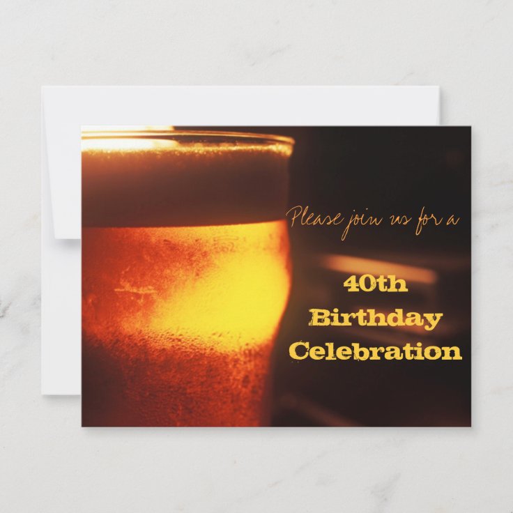 Beer Tasting or Birthday Party Invitation | Zazzle