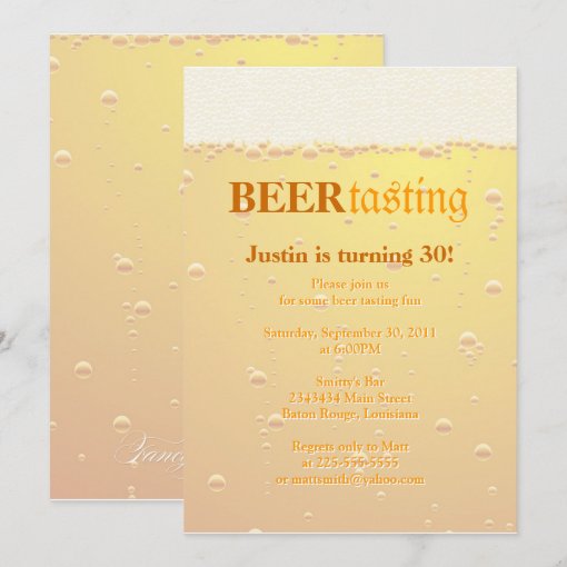 Beer Tasting Party Invitation | Zazzle