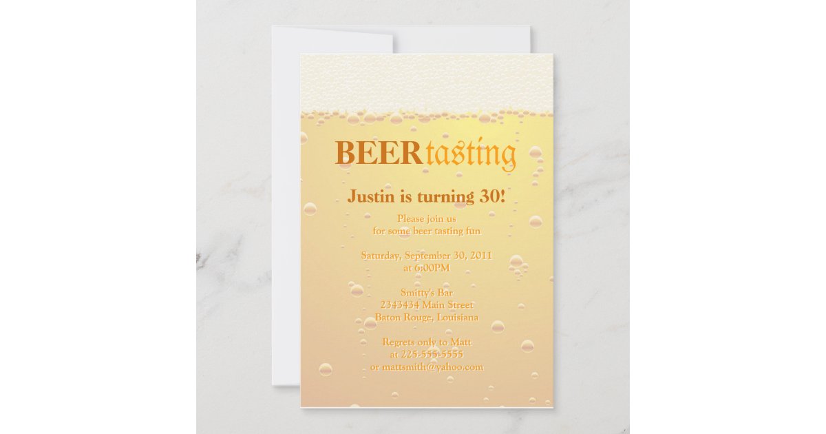 Beer Tasting Party Invitation | Zazzle