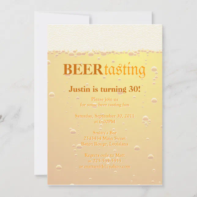 Beer Tasting Party Invitation | Zazzle