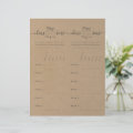 Beer Tasting Rating Scorecard on Faux Kraft Letterhead | Zazzle