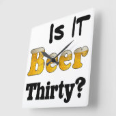 Beer Thirty Clock | Zazzle
