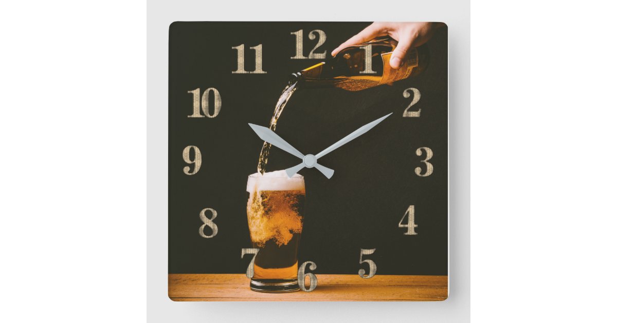 Beer Time Wall Clock | Zazzle