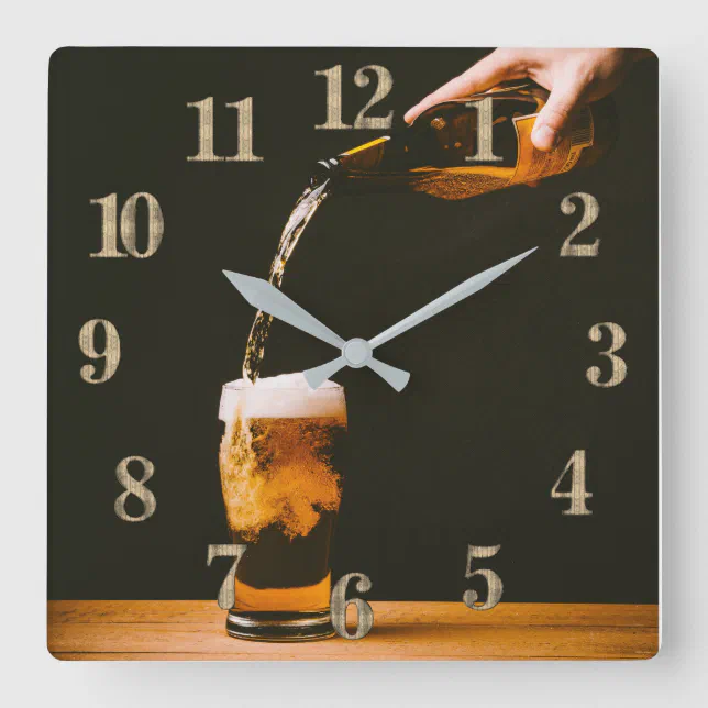 Beer Time Wall Clock | Zazzle