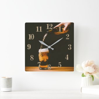 Beer Time Wall Clock | Zazzle
