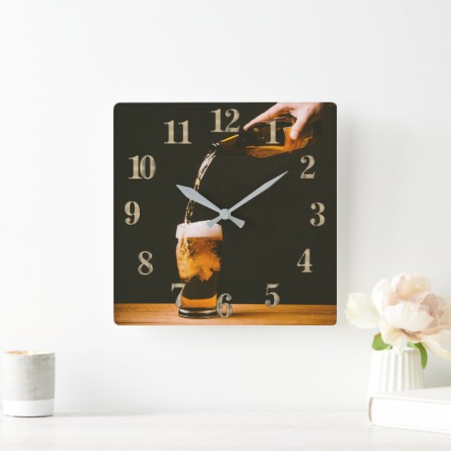 Beer Time Wall Clock | Zazzle