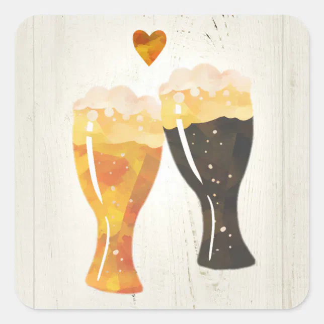 Beer Toast Sticker | Zazzle