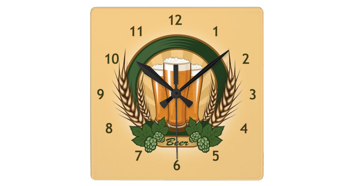 Beer Wall Clock | Zazzle.com