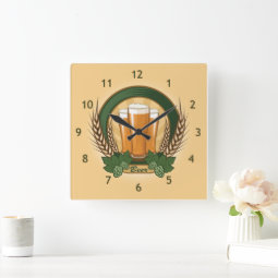 Beer Wall Clock | Zazzle