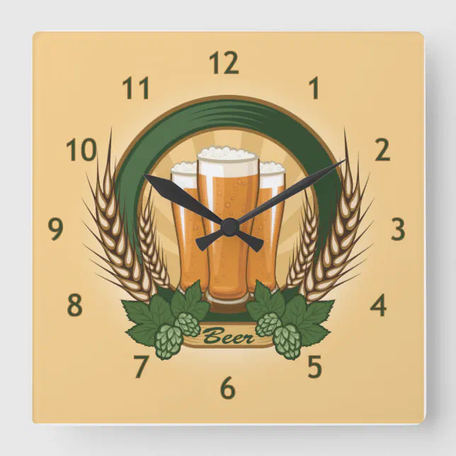 Beer Wall Clock | Zazzle