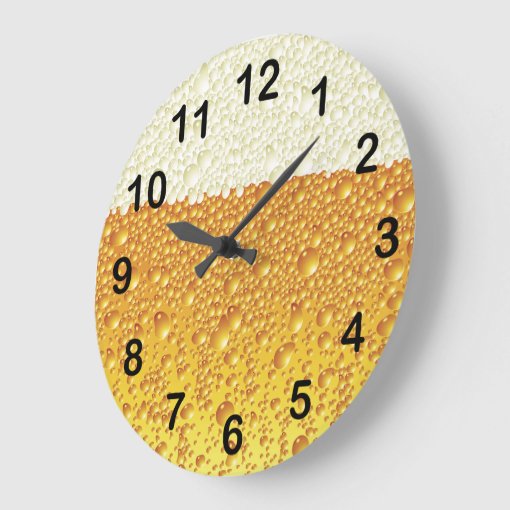Beer Wall Clock Design | Zazzle