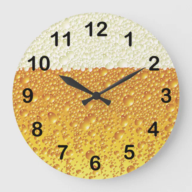 Beer Wall Clock Design | Zazzle