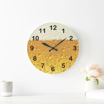 Beer Wall Clock Design | Zazzle