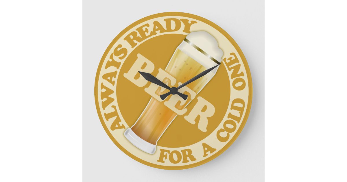 BEER wall clocks | Zazzle