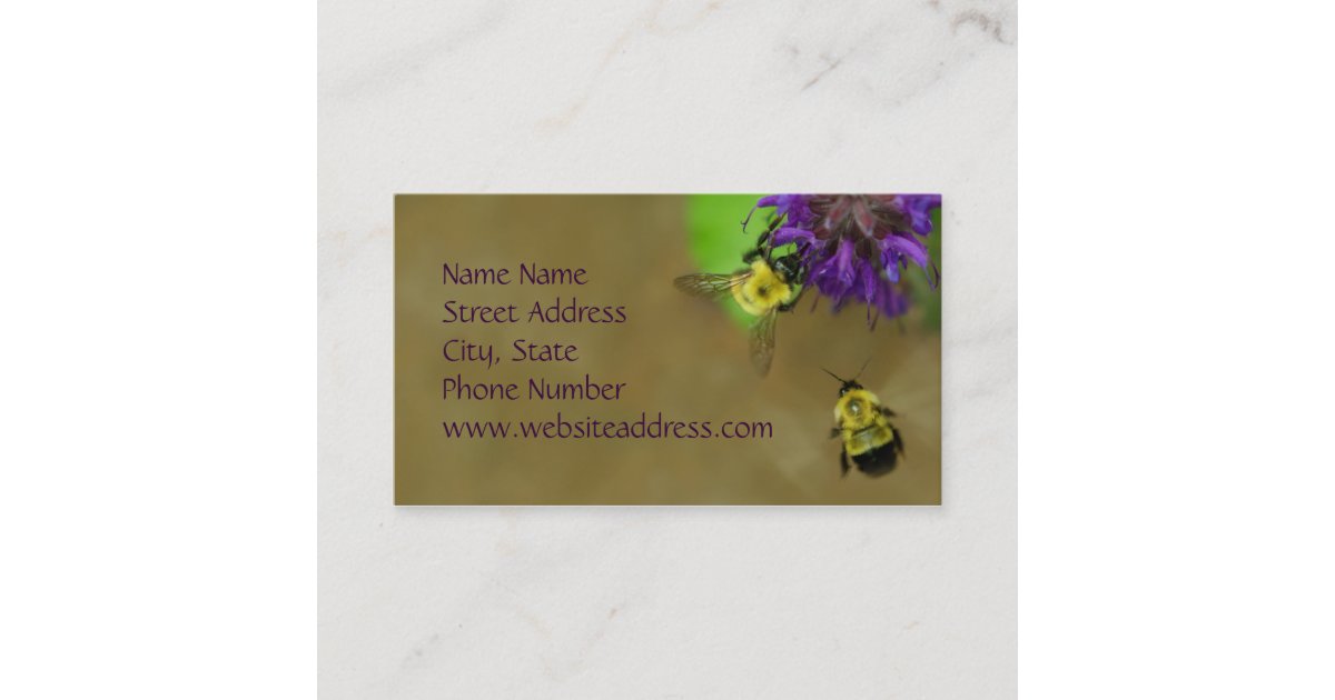Bees Business Card | Zazzle