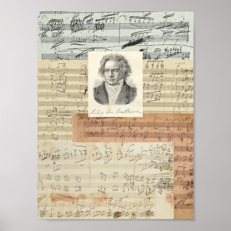 Beethoven Manuscripts Poster | Zazzle