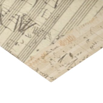 Beethoven Music Manuscript Medley Tissue Paper | Zazzle