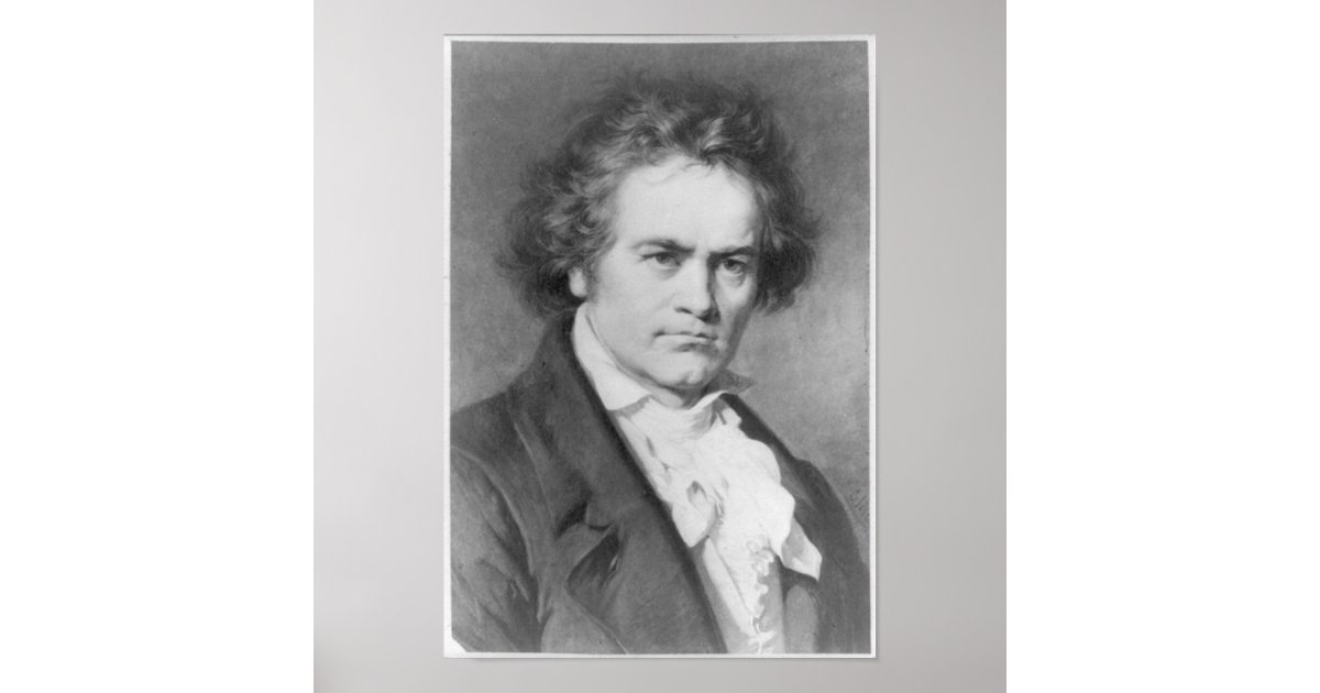 Beethoven Portrait Poster | Zazzle