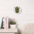Beetle bug insect cute round clock | Zazzle