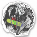 Beetlejuice | Adam & Barbara Scary Sticker | Zazzle