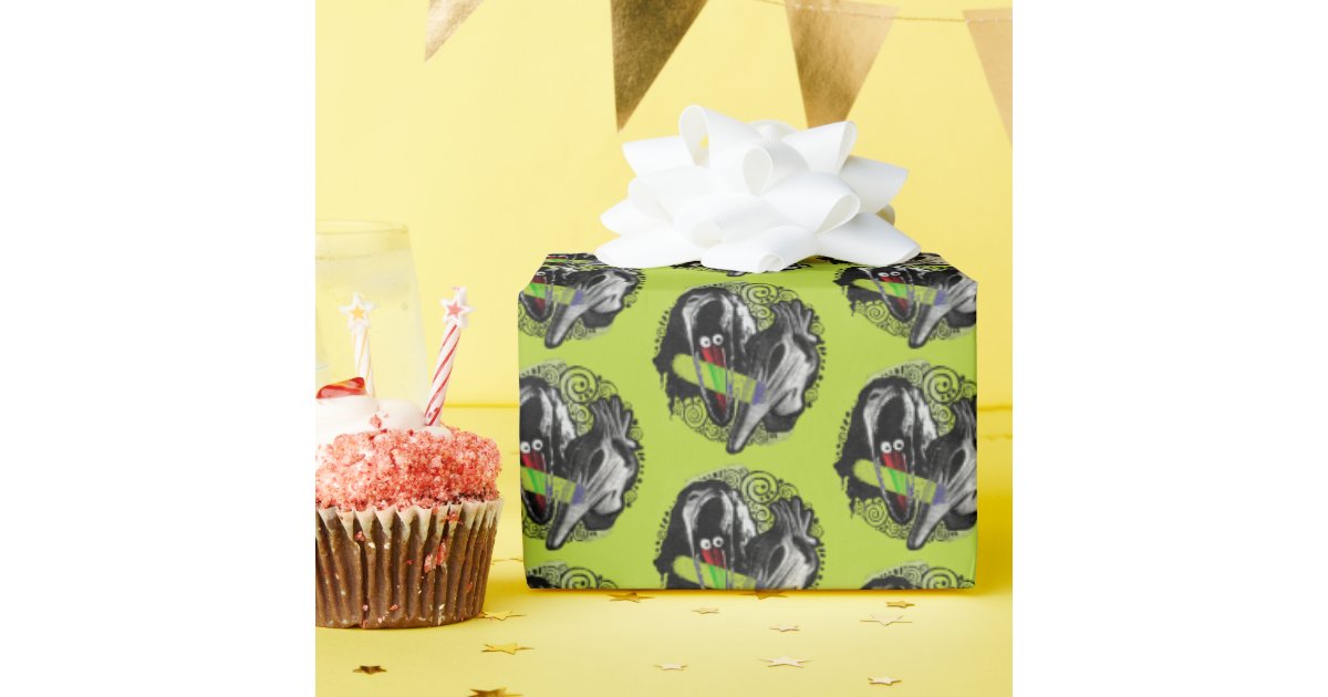 Beetlejuice | Adam & Barbara Scary Wrapping Paper | Zazzle