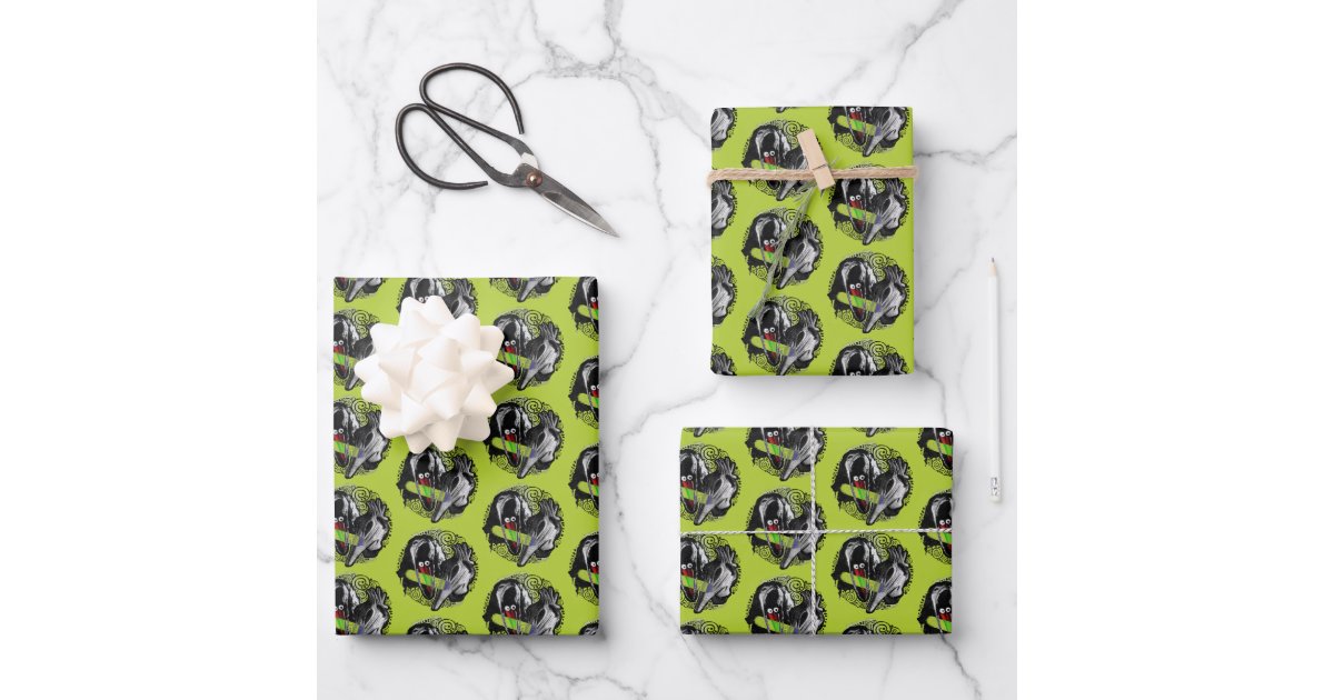 Beetlejuice | Adam & Barbara Scary Wrapping Paper Sheets | Zazzle